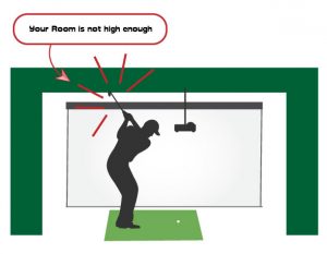 What's the Minimum Golf Simulator Ceiling Height? | My Golf Simulator