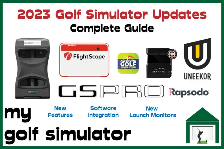 2023 Golf Simulator Updates - GS Pro, Foresight, Uneekor & More! | My ...