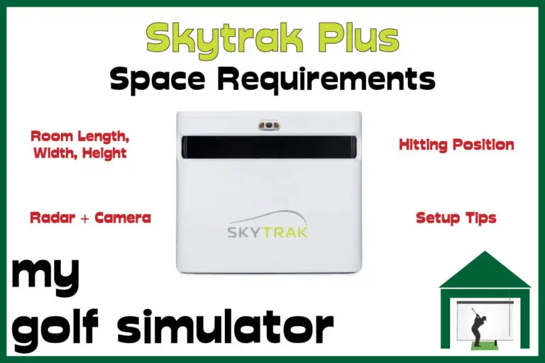 Skytrak Plus Space Requirements - Length, Width, Height + More | My Golf Simulator